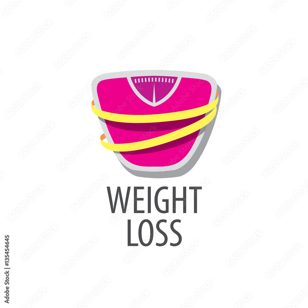 weight loss logo Stock Vector | Adobe Stock