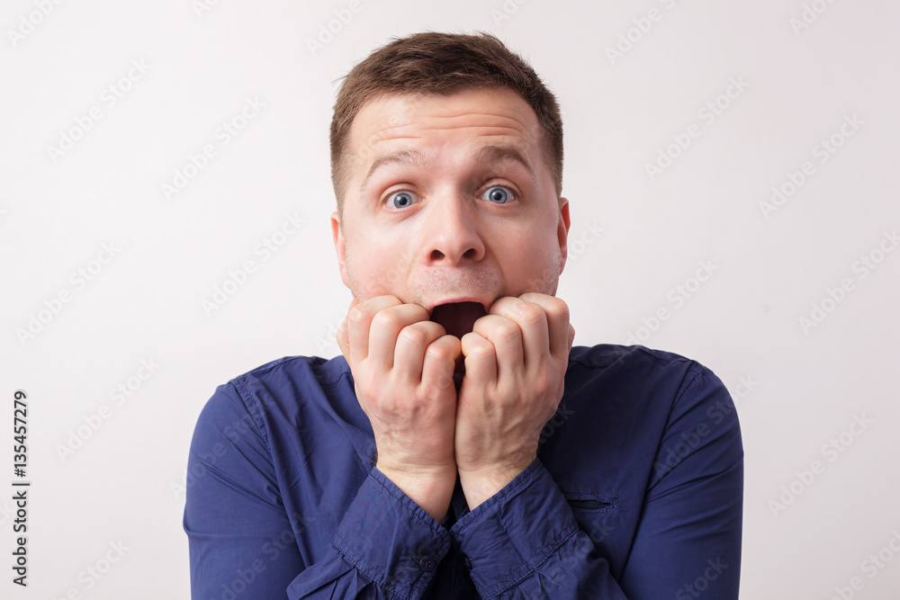 Man Screaming In Fear