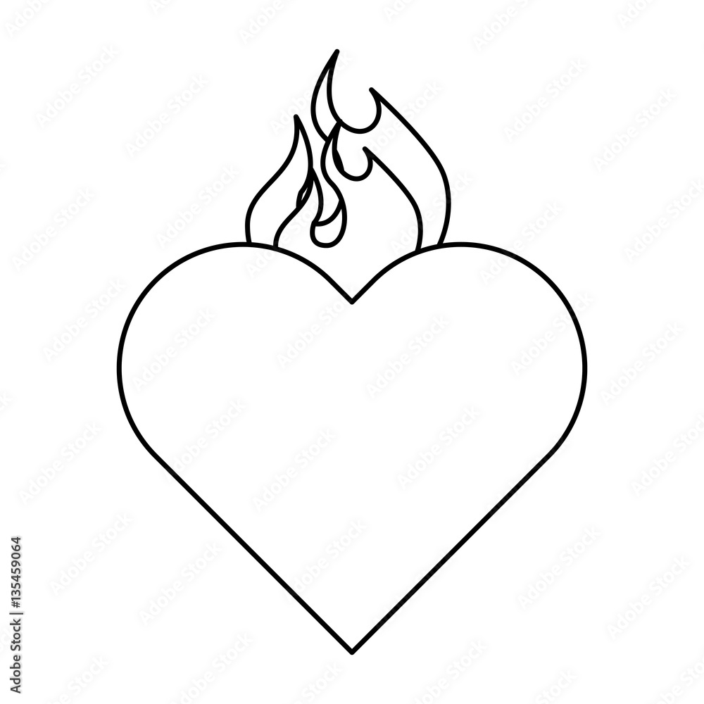 sacred Heart of Jesus vector illustration design Stock Vector | Adobe Stock