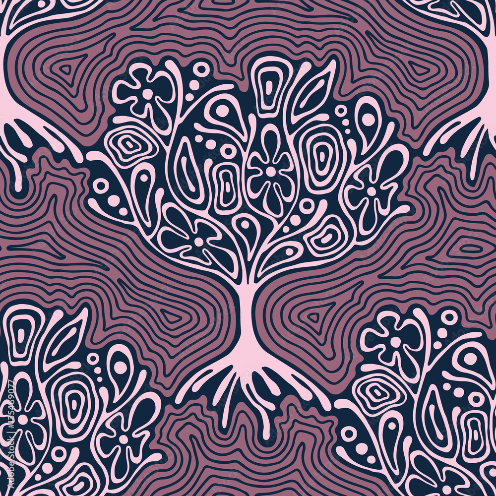 Seamless pattern, vector hand drawn repeating illustration, decorative ...