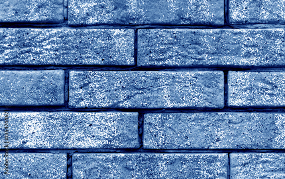 Blue color brick wall texture. Stock Photo | Adobe Stock