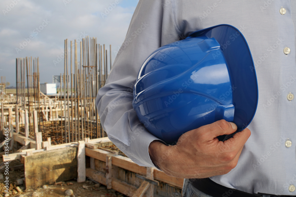 Architect ,engineer, project manager at construction site Stock Photo ...
