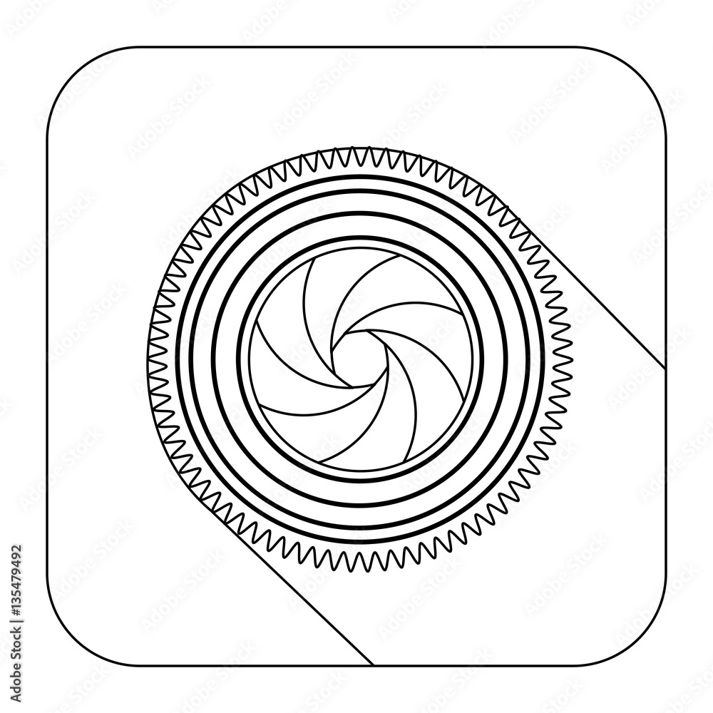 Camera Shutter Silhouette