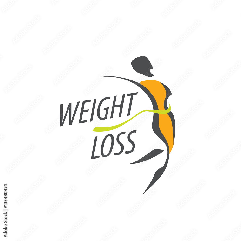 weight loss logo Stock Vector | Adobe Stock