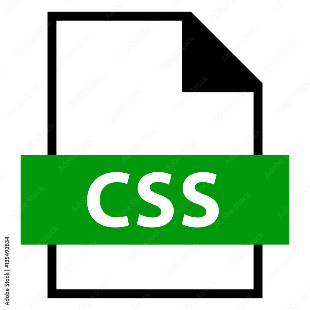 File Name Extension CSS Type Vector De Stock Adobe Stock