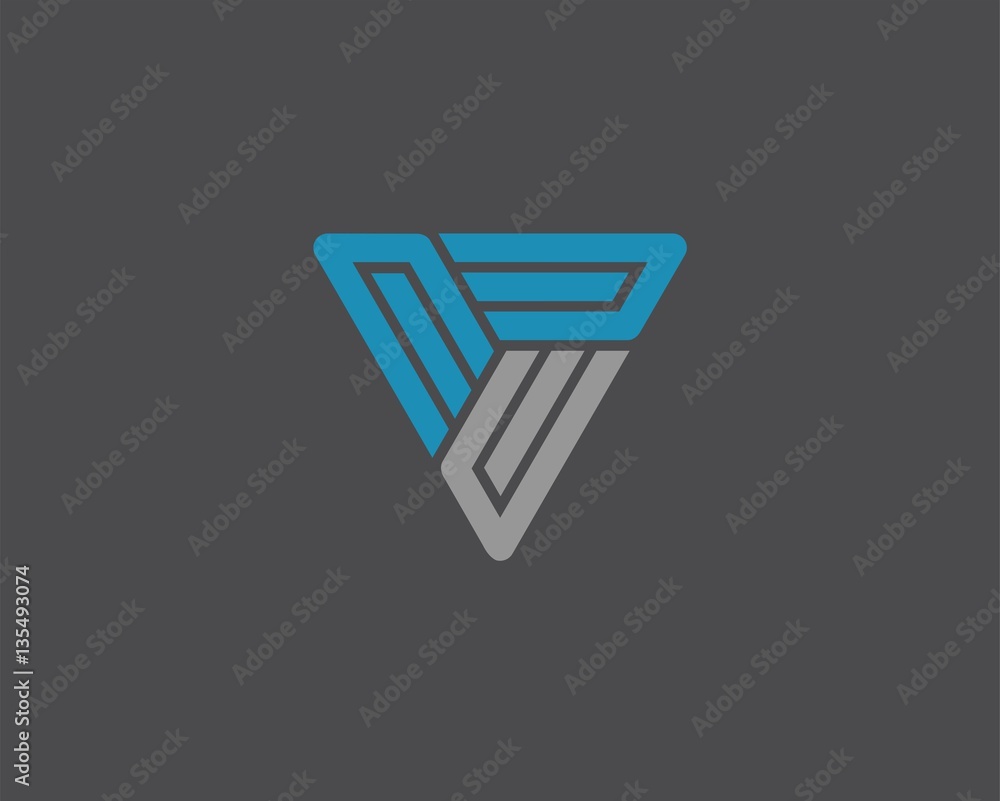 Letter E logo line design abstract ,logo icon design template. Stock ...