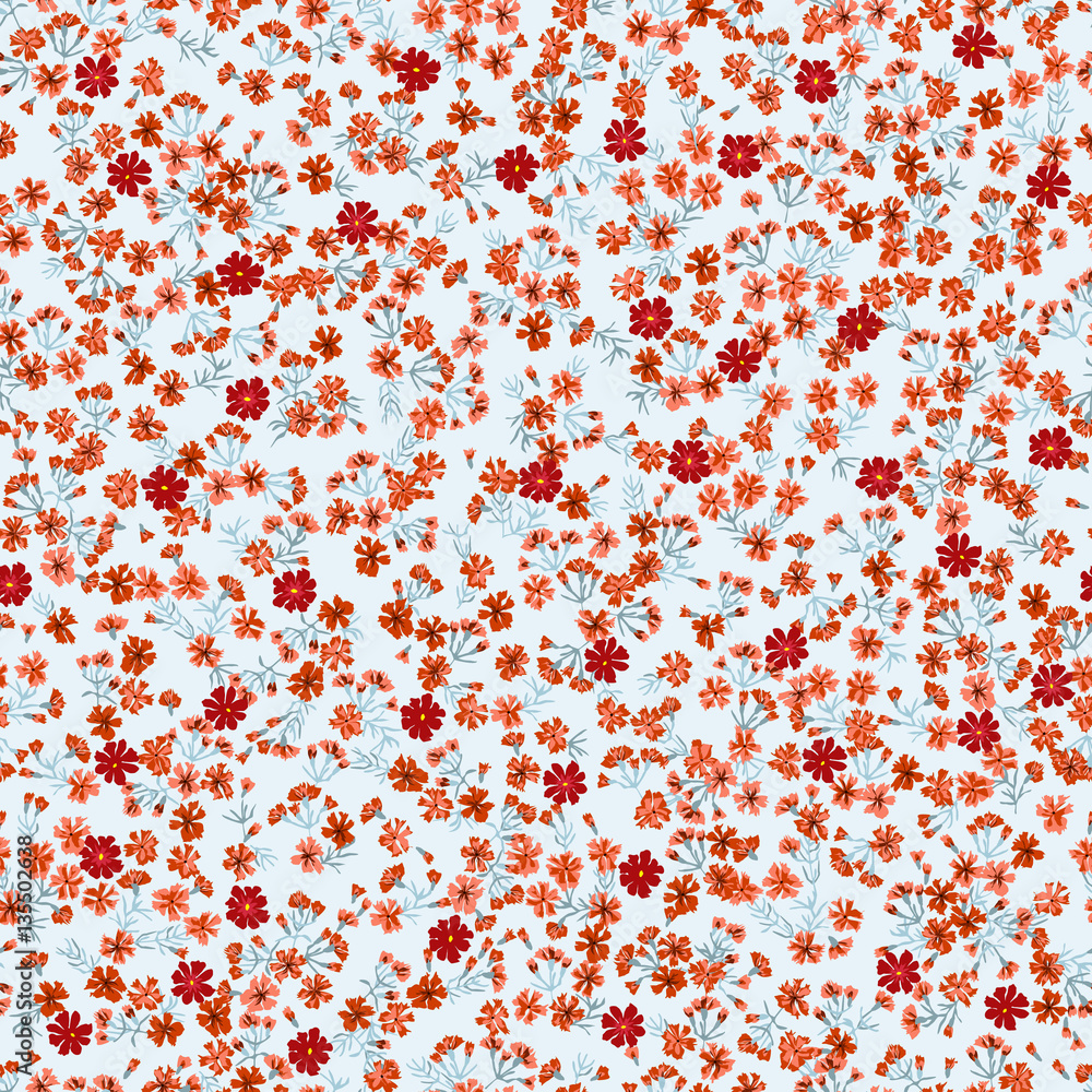 Simple cute pattern in small-scale Stock Vector | Adobe Stock