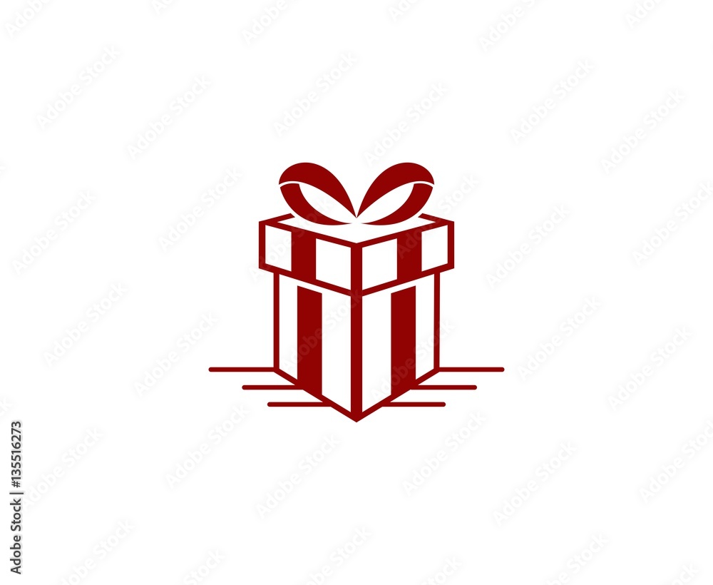 Gift logo Stock Vector | Adobe Stock