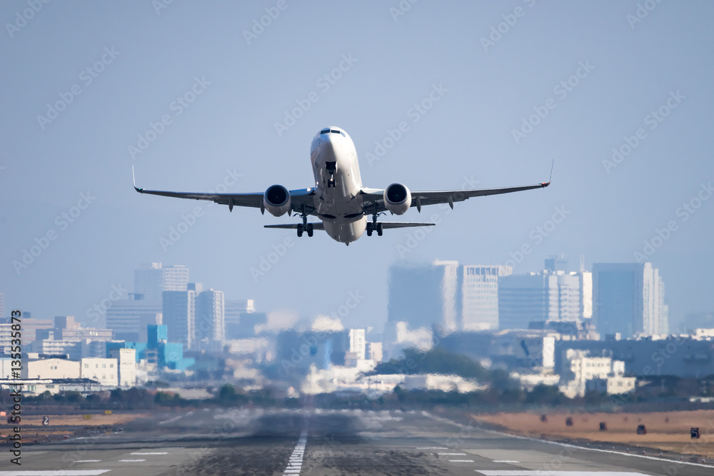 Boeing 737-800 taking off Stock Photo | Adobe Stock