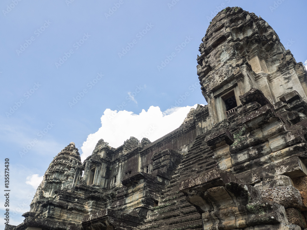 Angkor Wat, the 12th century Hindu temple complex in Cambodia and the ...