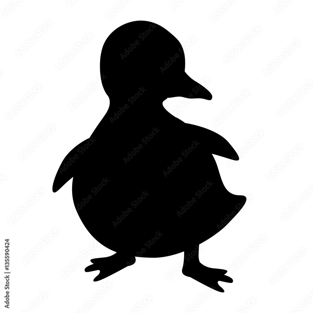 Duckling Silhouette