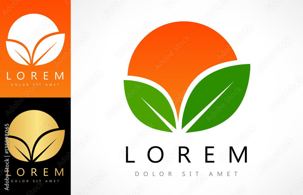 orange logo Stock Vector | Adobe Stock