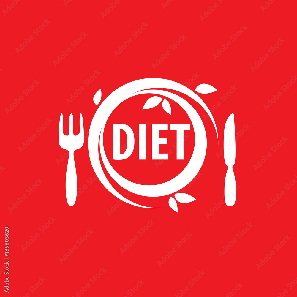 vector logo for diet Stock Vector | Adobe Stock