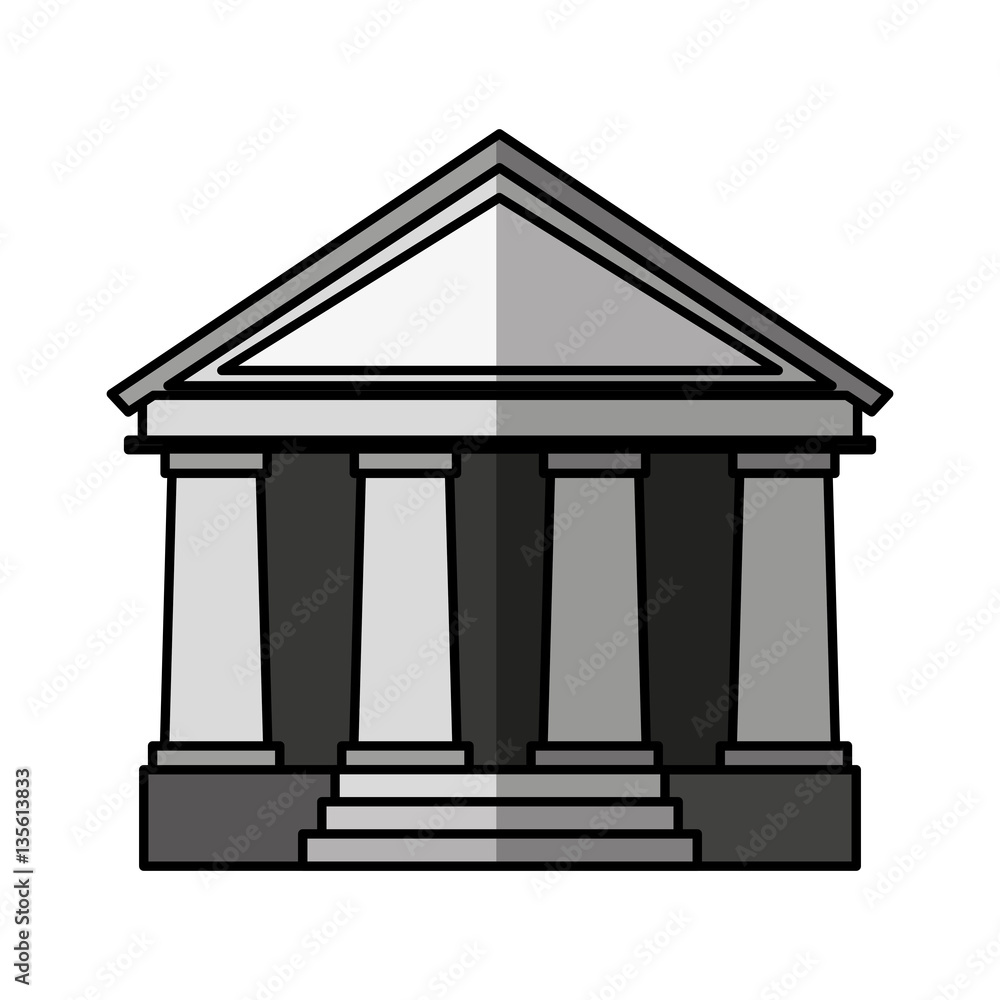 courthouse building isolated icon vector illustration design Stock ...