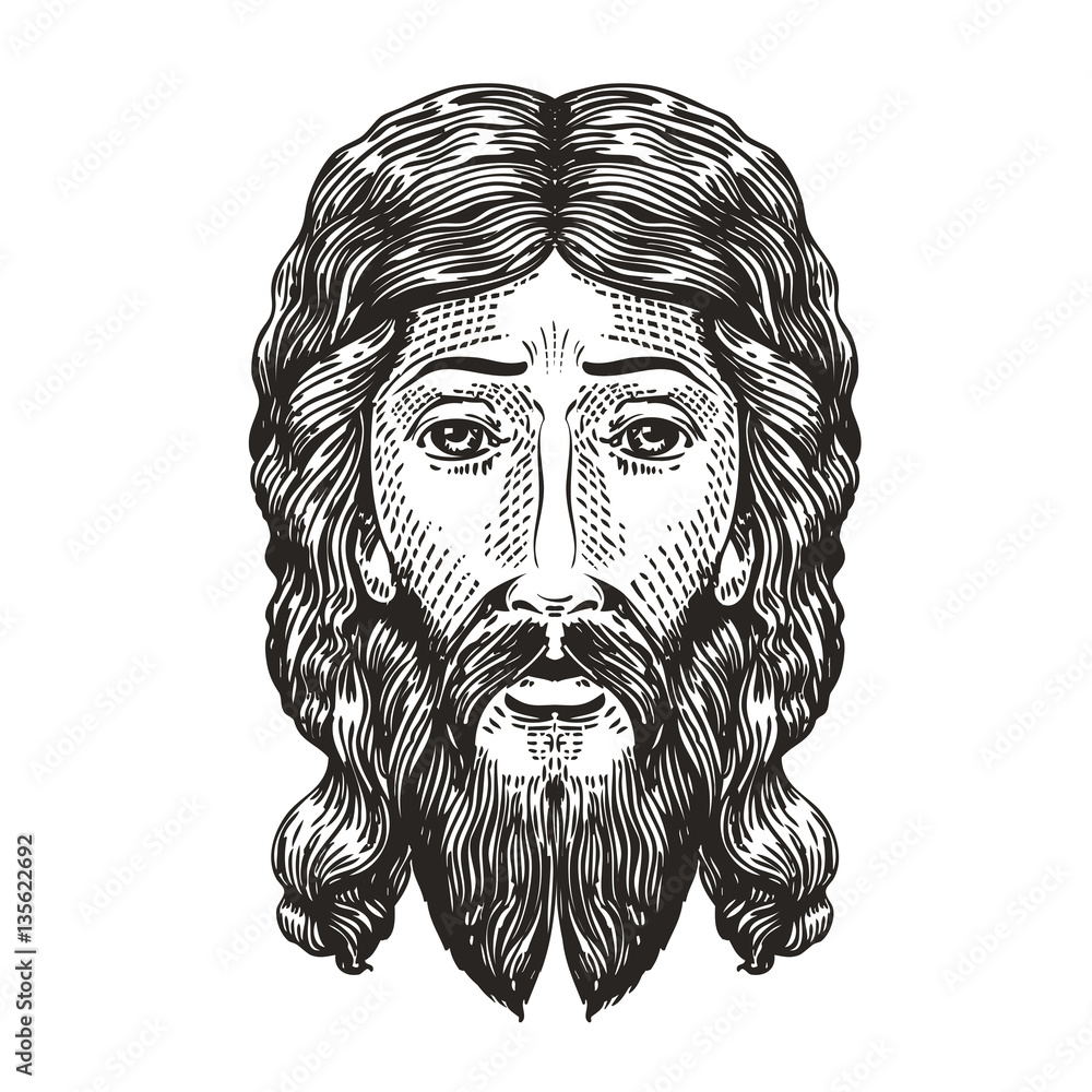 Jesus Engraving Illustration