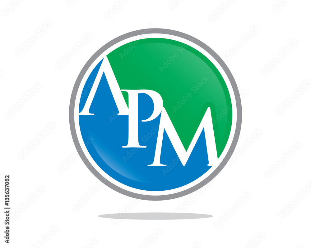 APM Letter Logo Stock Vector | Adobe Stock