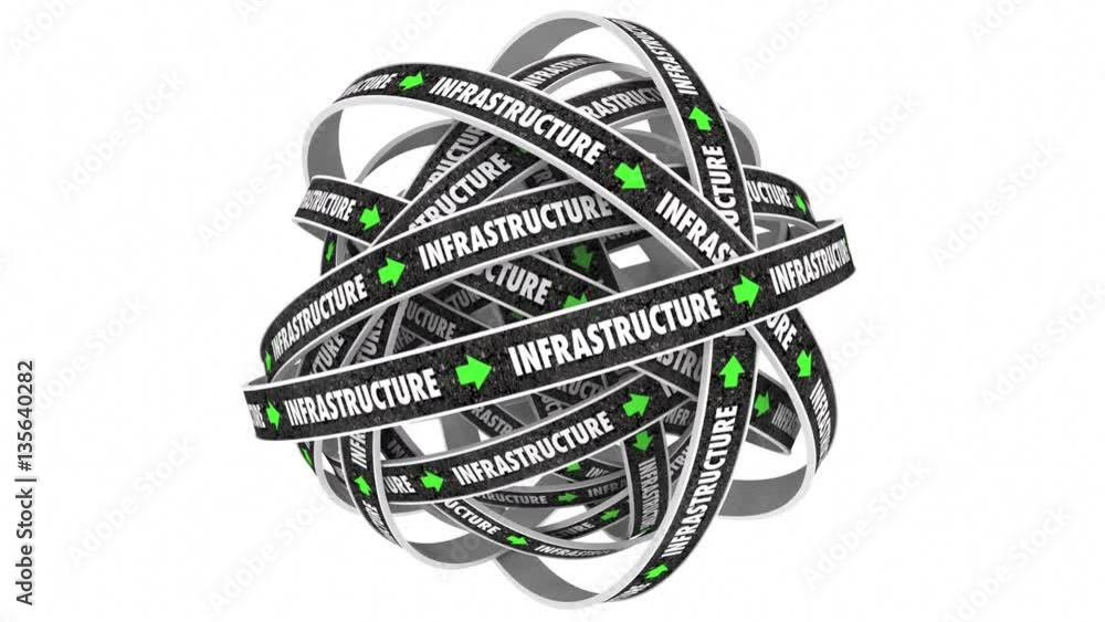 Infrastructure Public Investment Transportation Roads Improvement 3d ...