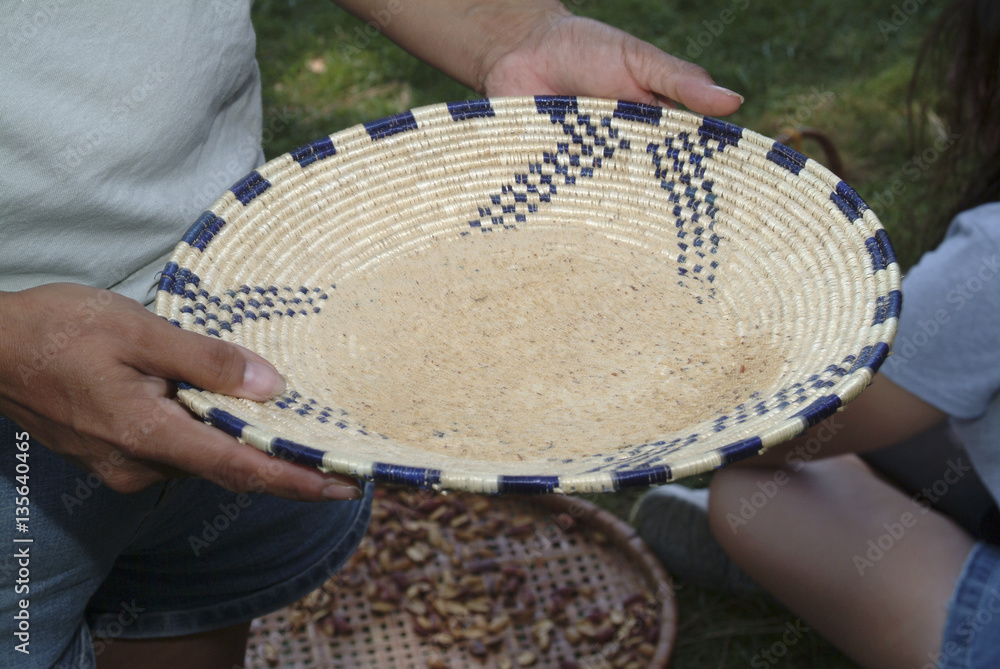 Processing Ground Acorns, Traditional Native American Food Preparation ...