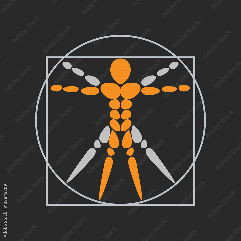 anatomy logo vector icon design Stock Vector | Adobe Stock