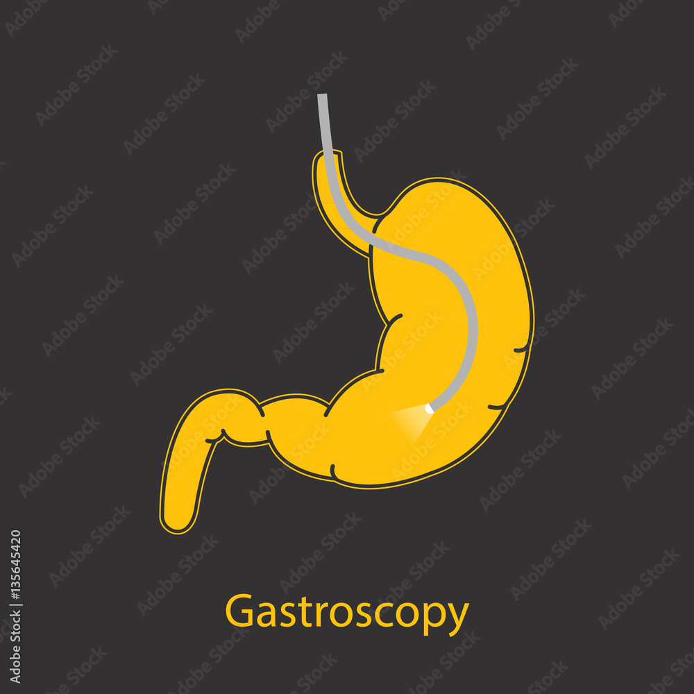 Gastroscopy logo vector icon design Stock Vector | Adobe Stock