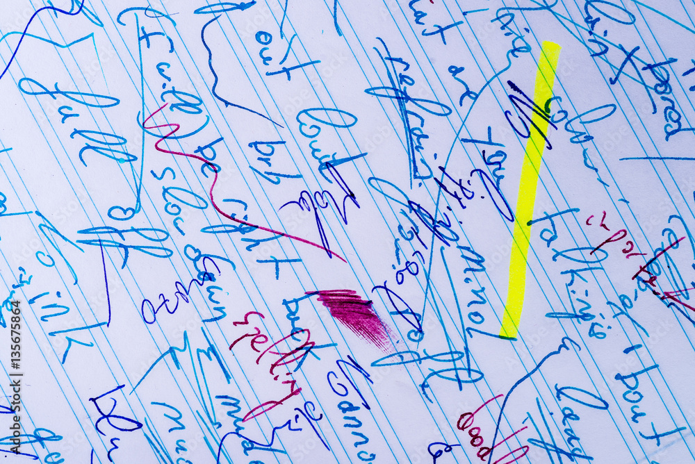 Scribbling Stock Photo | Adobe Stock