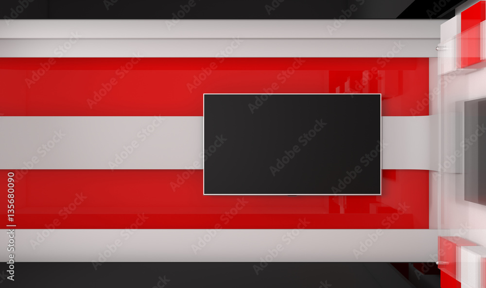 Tv Studio. TV on wall. News studio. The perfect backdrop for any green ...