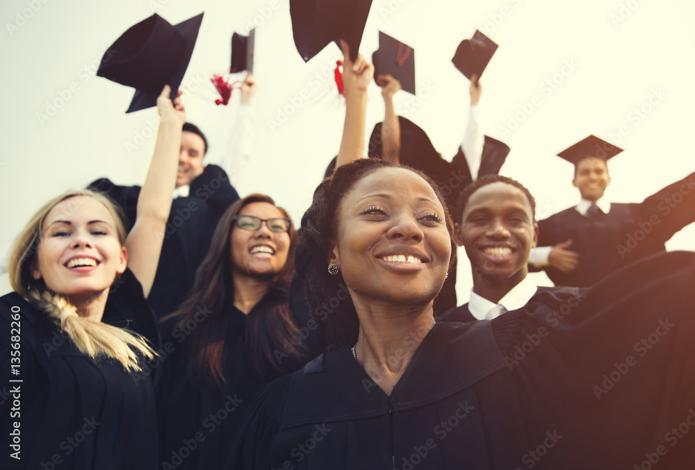 Graduation Achievement Student School College Concept Stock Photo ...