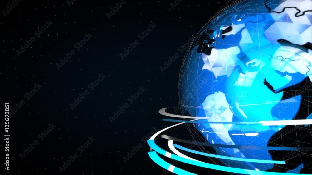 World animation - 3D animation Stock Video | Adobe Stock