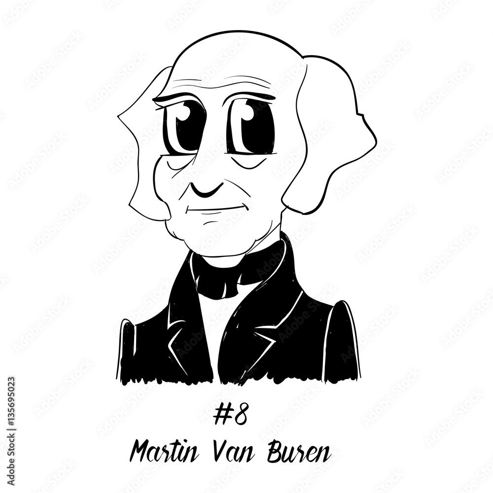 Cartoon Caricature Character Historical Portrait US Presidents Comic ...