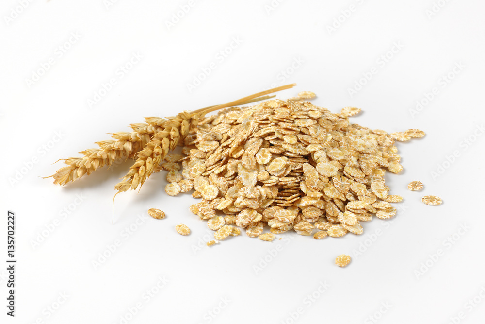 pile of oat flakes Stock Photo | Adobe Stock