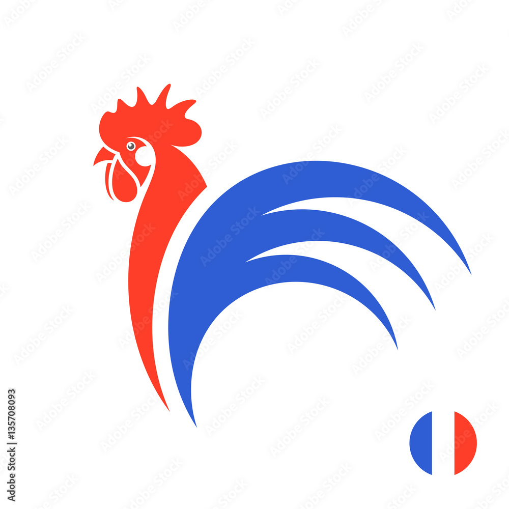 French rooster Stock-Vektorgrafik | Adobe Stock