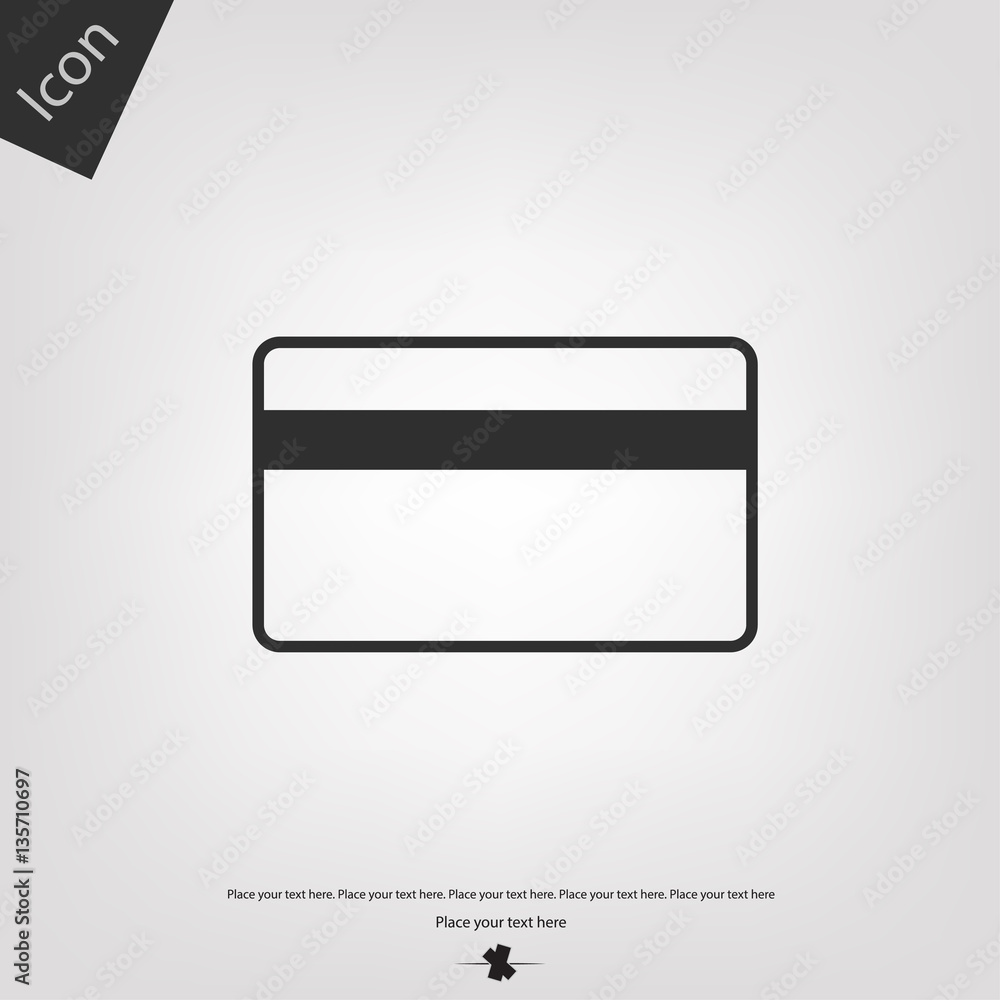 Money card vector icon Stock Vector | Adobe Stock