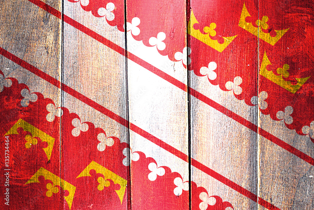Vintage alsace flag on grunge wooden panel Stock Illustration | Adobe Stock