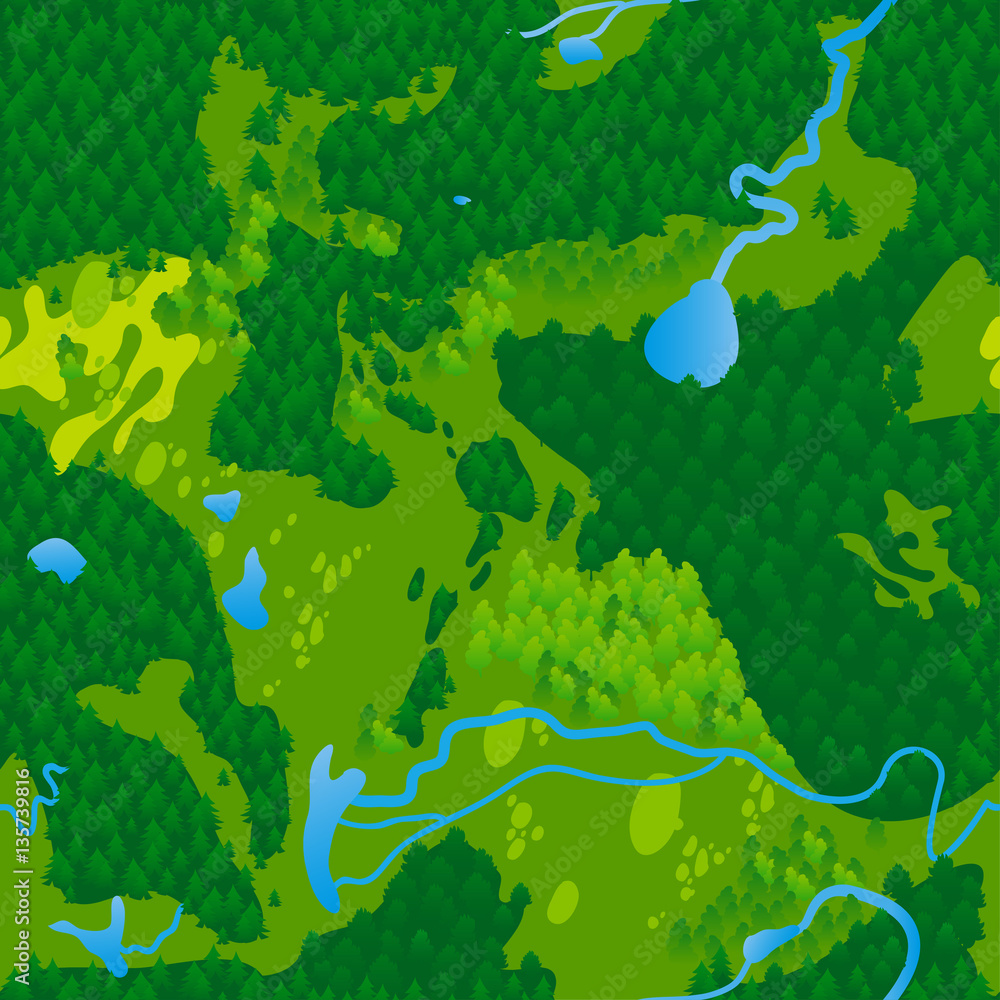 Seamless texture terrain map Stock Vector | Adobe Stock