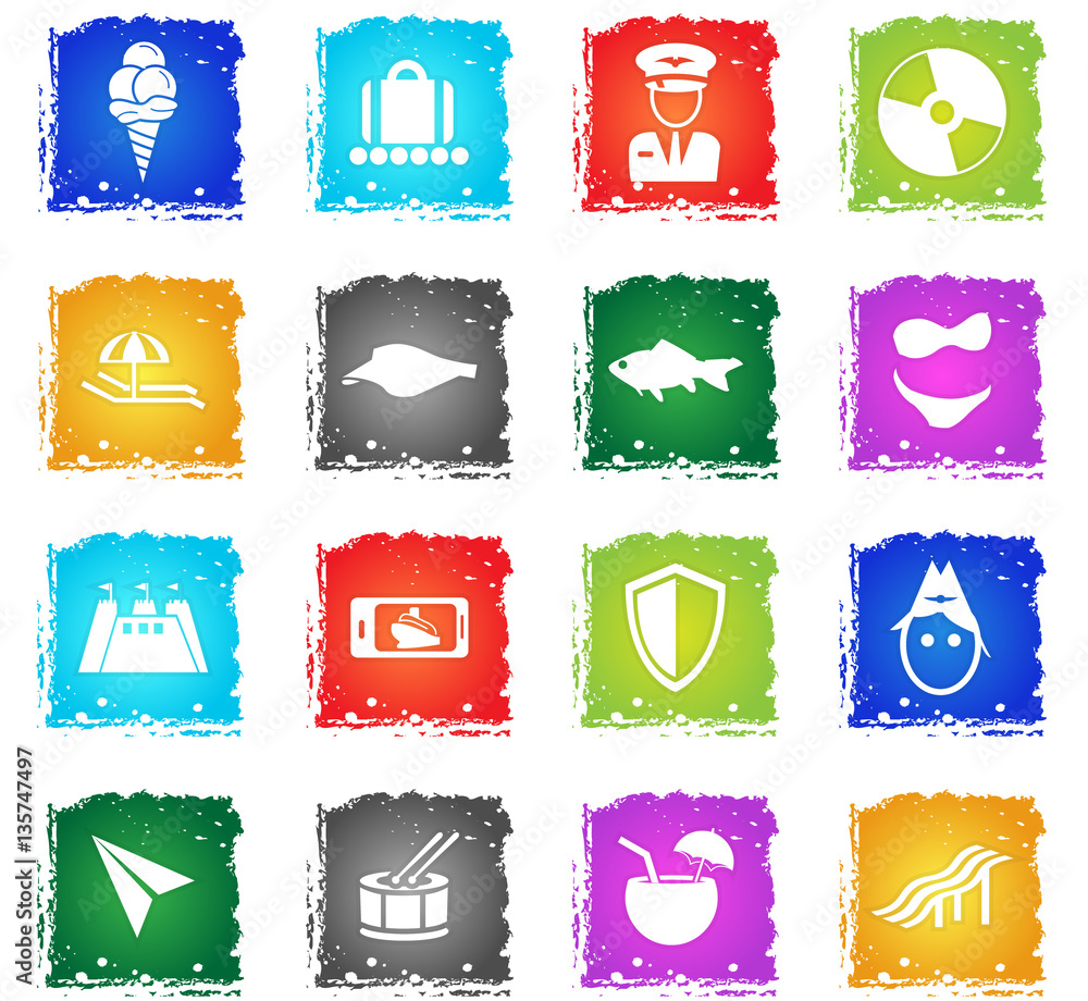 travel icon set Stock-Vektorgrafik | Adobe Stock