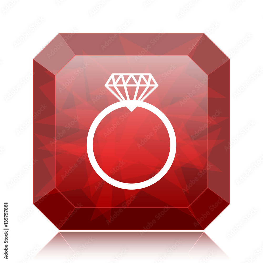 Diamond ring icon Stock Illustration | Adobe Stock