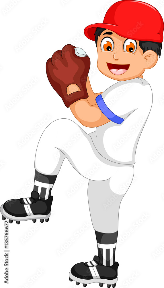 cute boy cartoon playing cricket Stock Vector | Adobe Stock