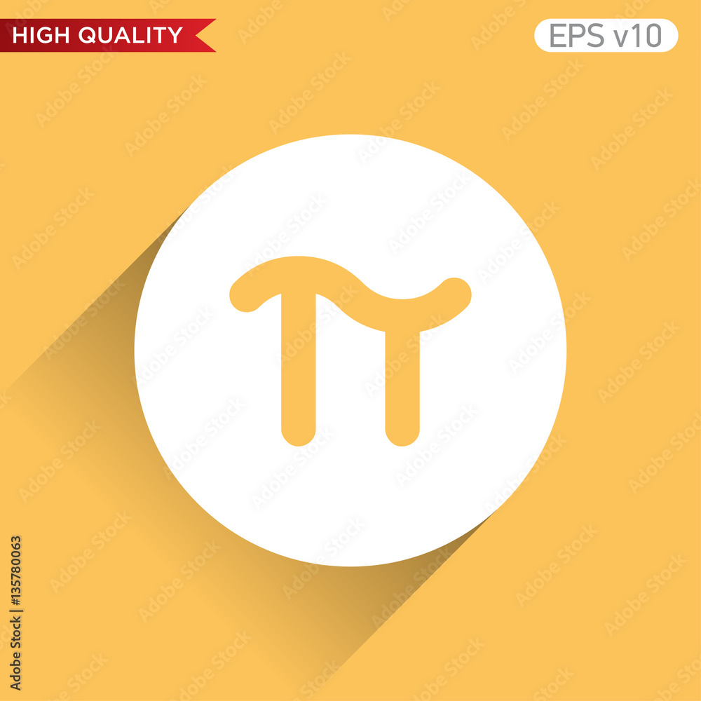 Pi icon. Button with pi icon. Modern UI vector. Stock Vector | Adobe Stock