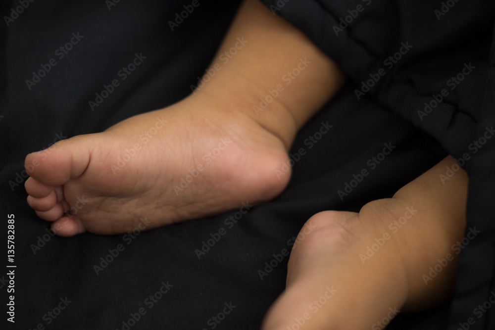 Baby foot close up Stock Photo | Adobe Stock