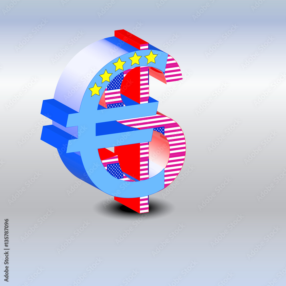 Eurodollar Stock Vector | Adobe Stock