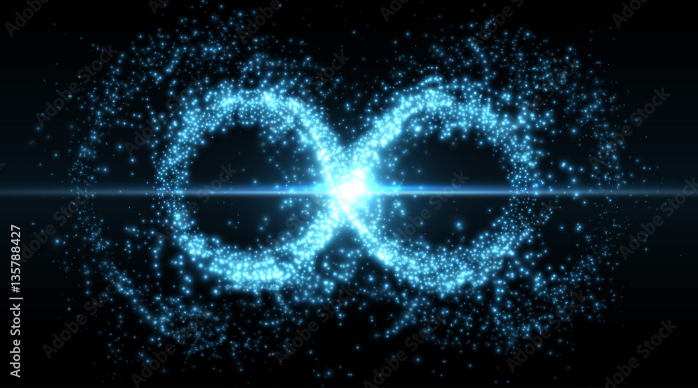 Infinity symbol background. Vector illustration. Stock Vector | Adobe Stock