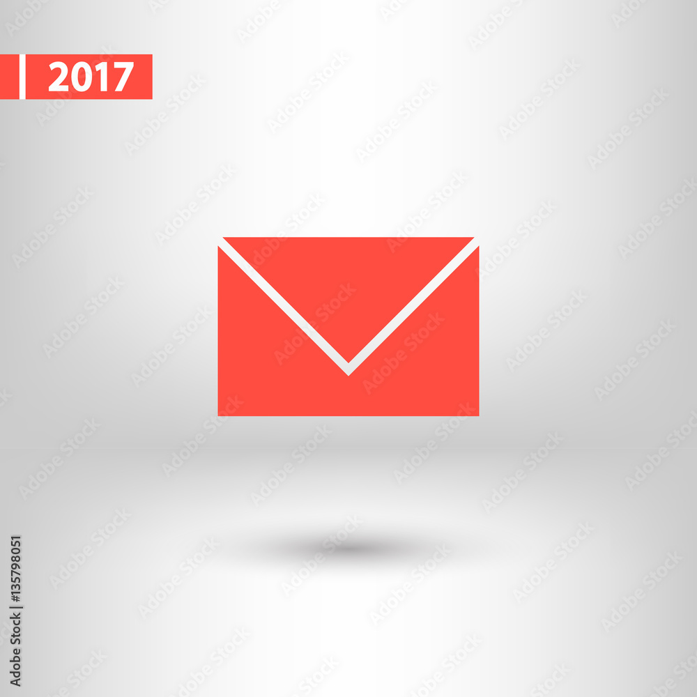 Envelope Mail icon, vector illustration. Flat design style vector de ...