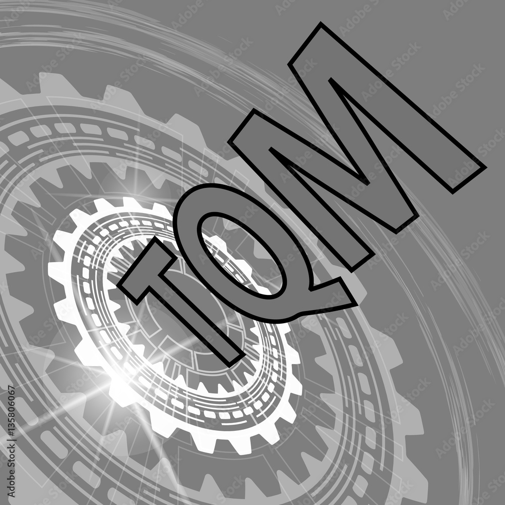 Total quality management strategy background Stock-Vektorgrafik | Adobe ...