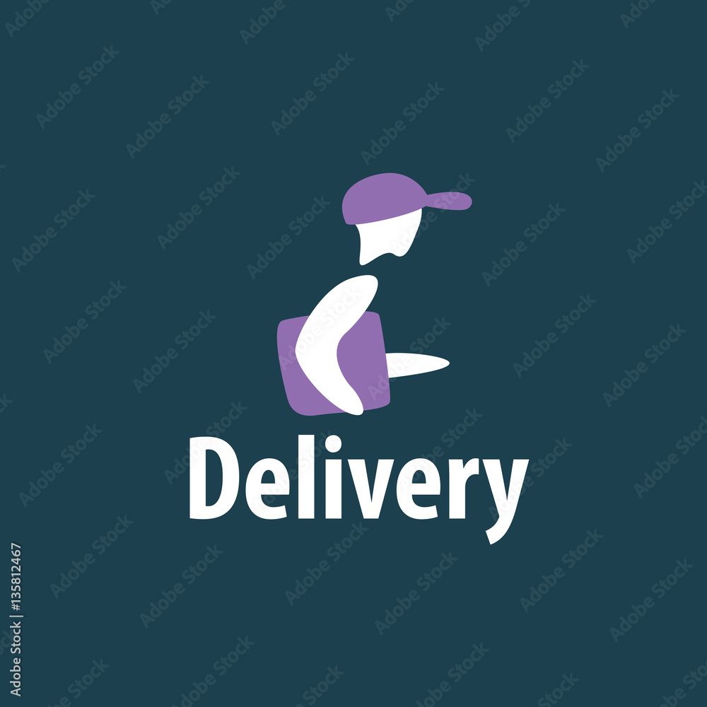 delivery vector logo Stock Vector | Adobe Stock