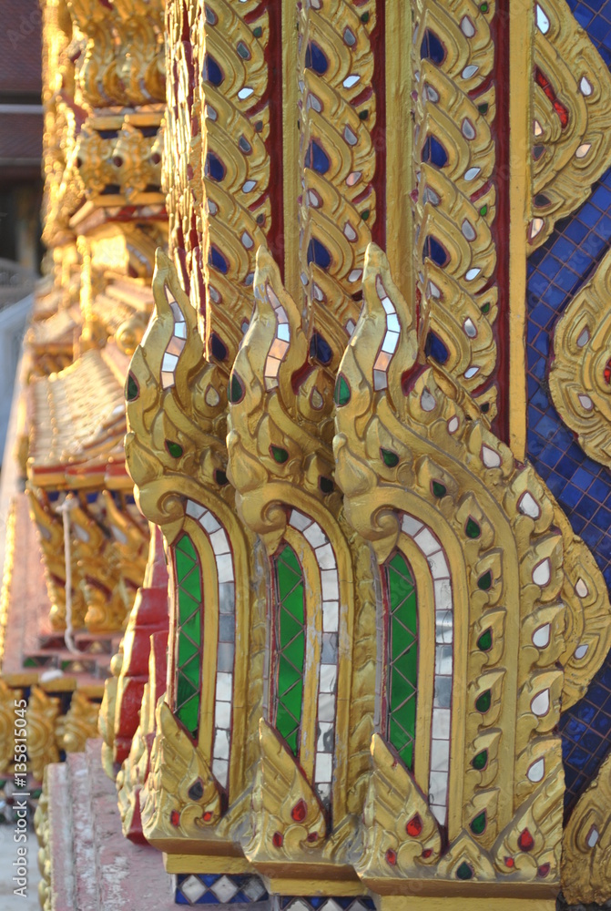 Architecture Conner Buddhist Building Design Wat Samien Nari temple in ...