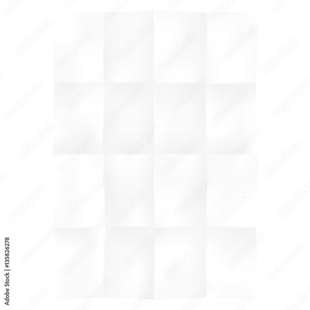 Blank Rectangle Sheet of Paper Folded Stock Vector | Adobe Stock