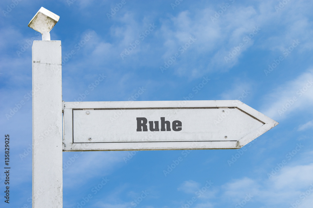 Schild 130 - Ruhe ilustración de Stock | Adobe Stock