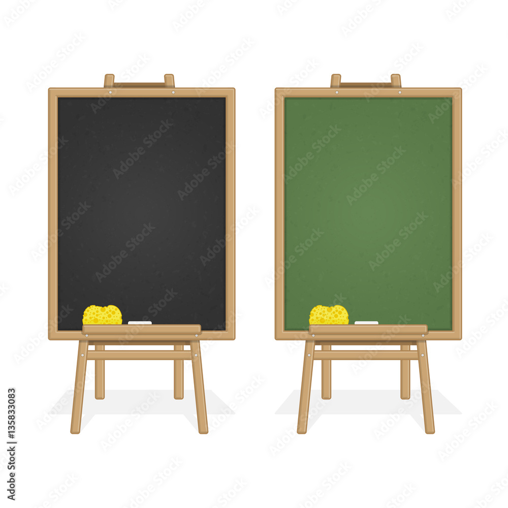 Cartoon school blackboards. Stock Vector | Adobe Stock