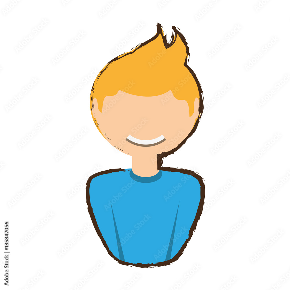 people commoner man icon image, vector illustration design Stock Vector ...