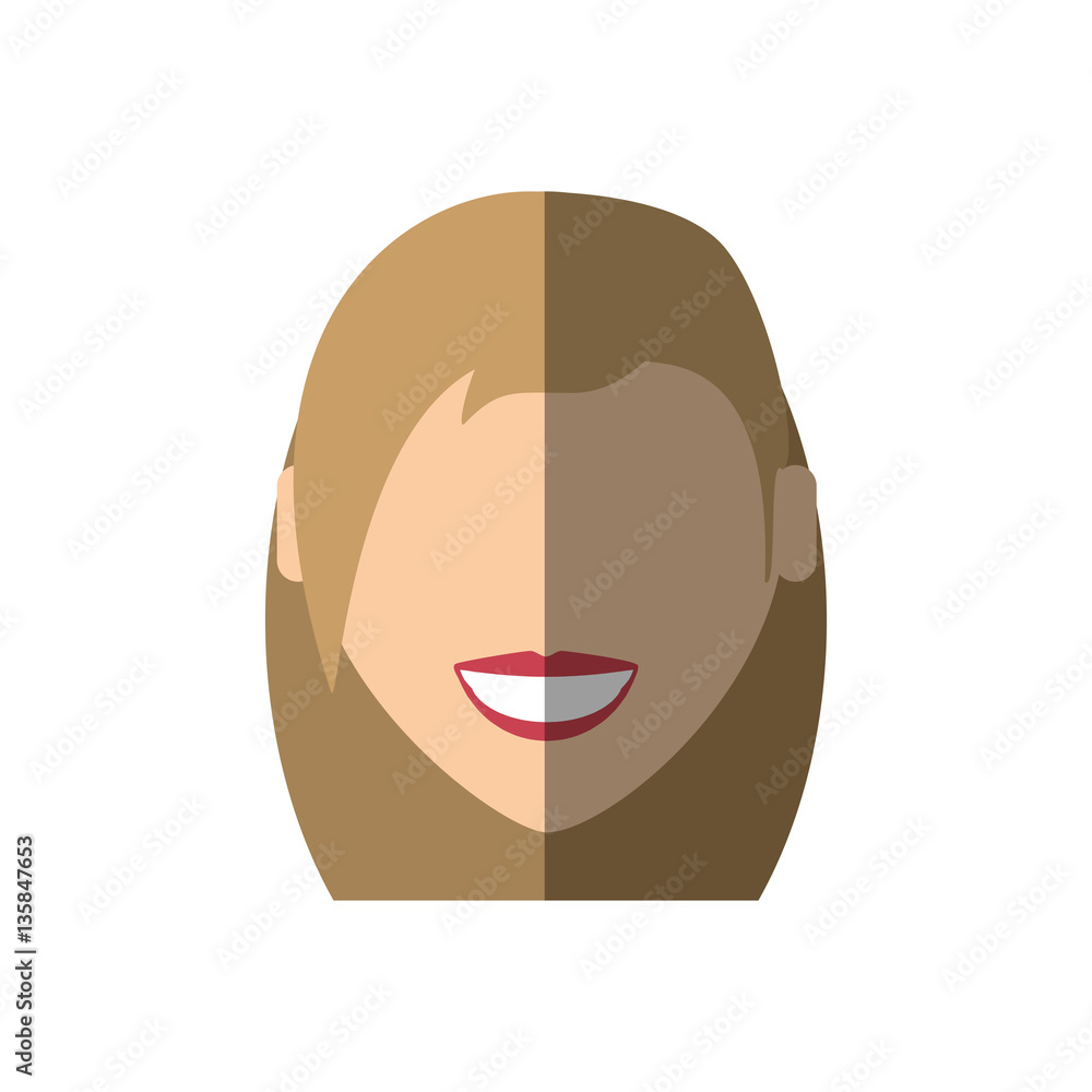 people face commoner woman icon image, vector illustration design Stock ...